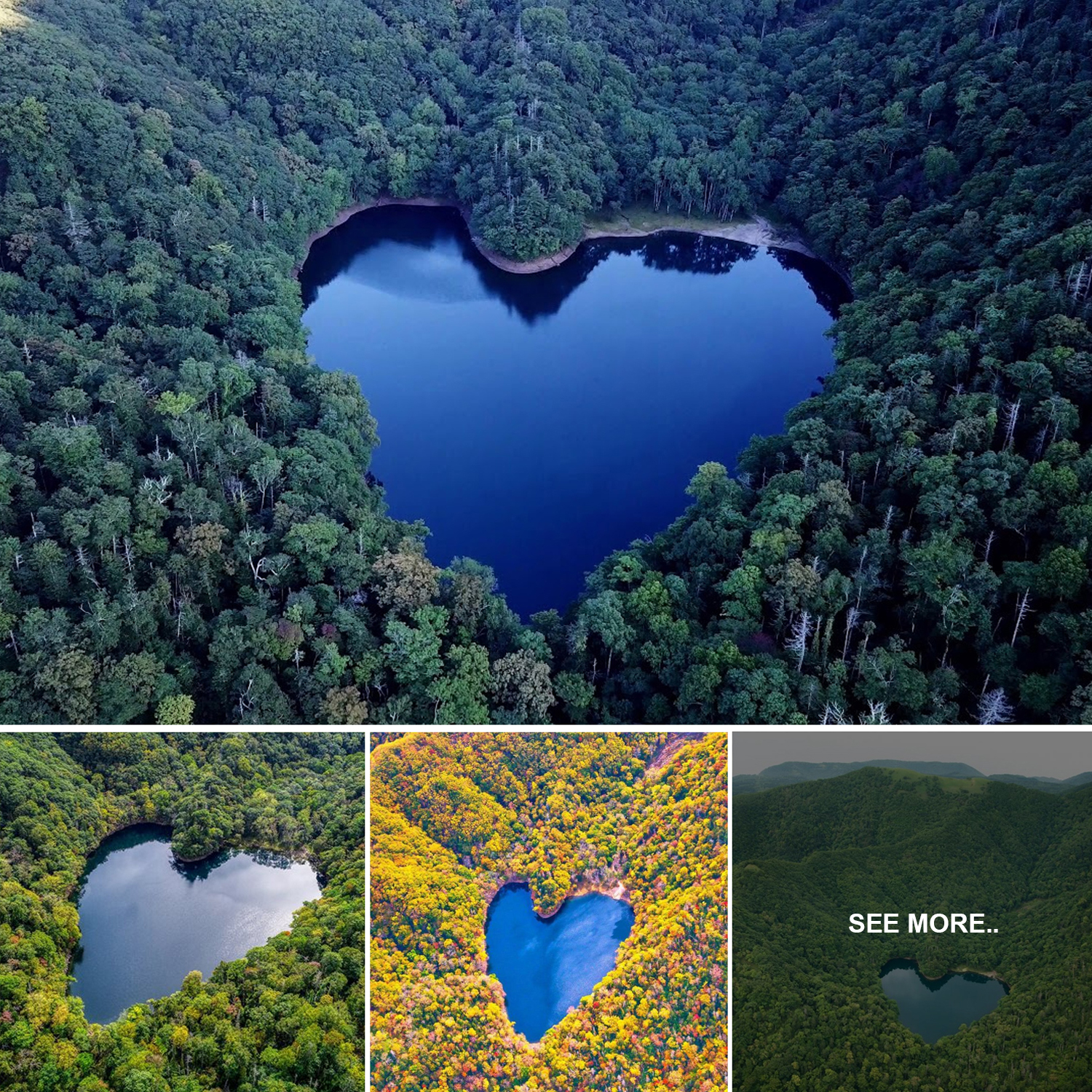 Toyoni – Japan’s Naturally Heart-Shaped Lake - Amazing Nature